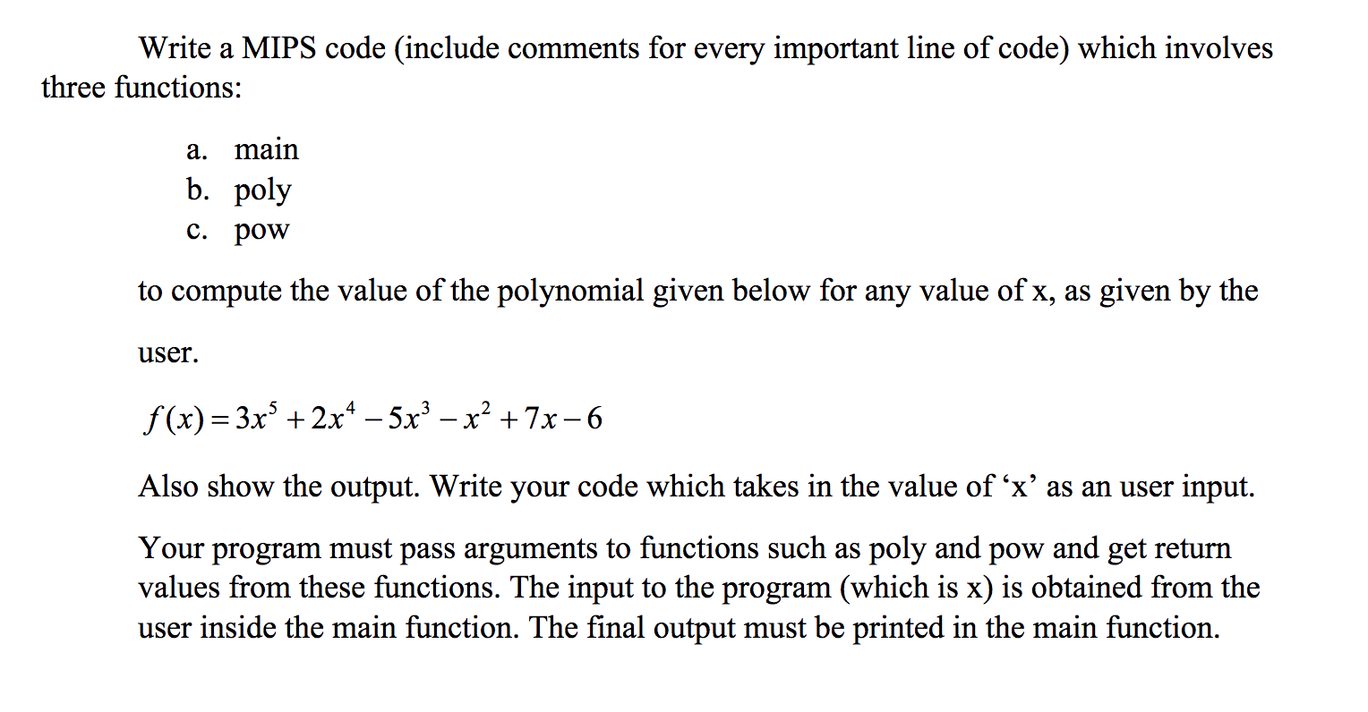 Help To Write Mips Code Include All Need Both Source