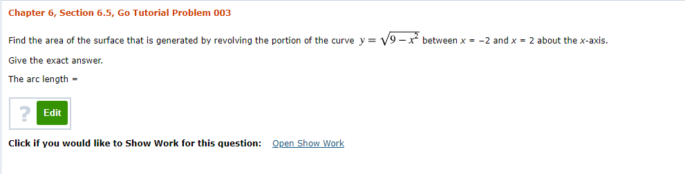 Solved Chapter 6, Section 6.5, Go Tutorial Problem 003 Find | Chegg.com