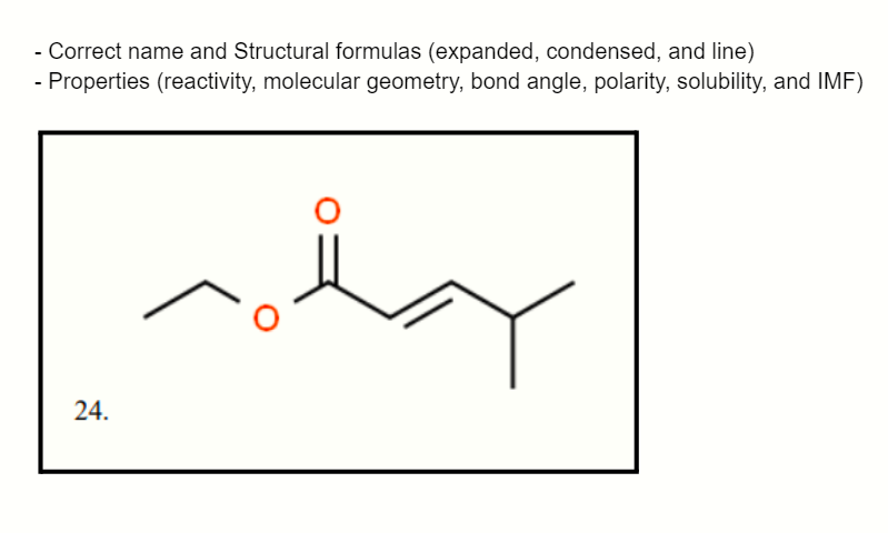 Solved - Correct name and Structural formulas (expanded, | Chegg.com