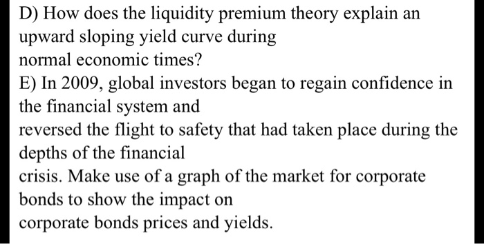 Solved D) How does the liquidity premium theory explain arn | Chegg.com