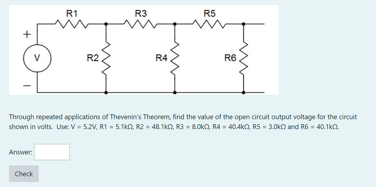 Solved R1 R3 R5 + + V R2 R4 R6 M Through repeated | Chegg.com
