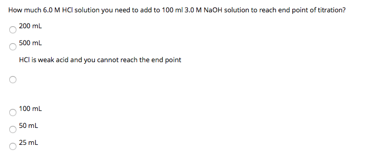 Solved How much 6.0 M HCl solution you need to add to 100 ml | Chegg.com