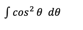 Solved ∫cos2θdθ | Chegg.com