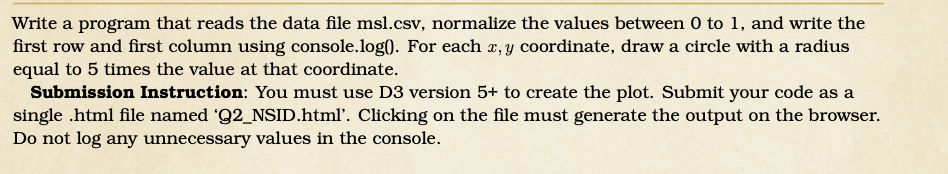 Solved Write a program that reads the data file msl.csv, | Chegg.com