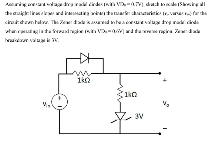 Solved Assuming constant voltage drop model diodes (with VDo | Chegg.com