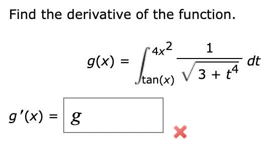 Solved Find the derivative of the function. | Chegg.com