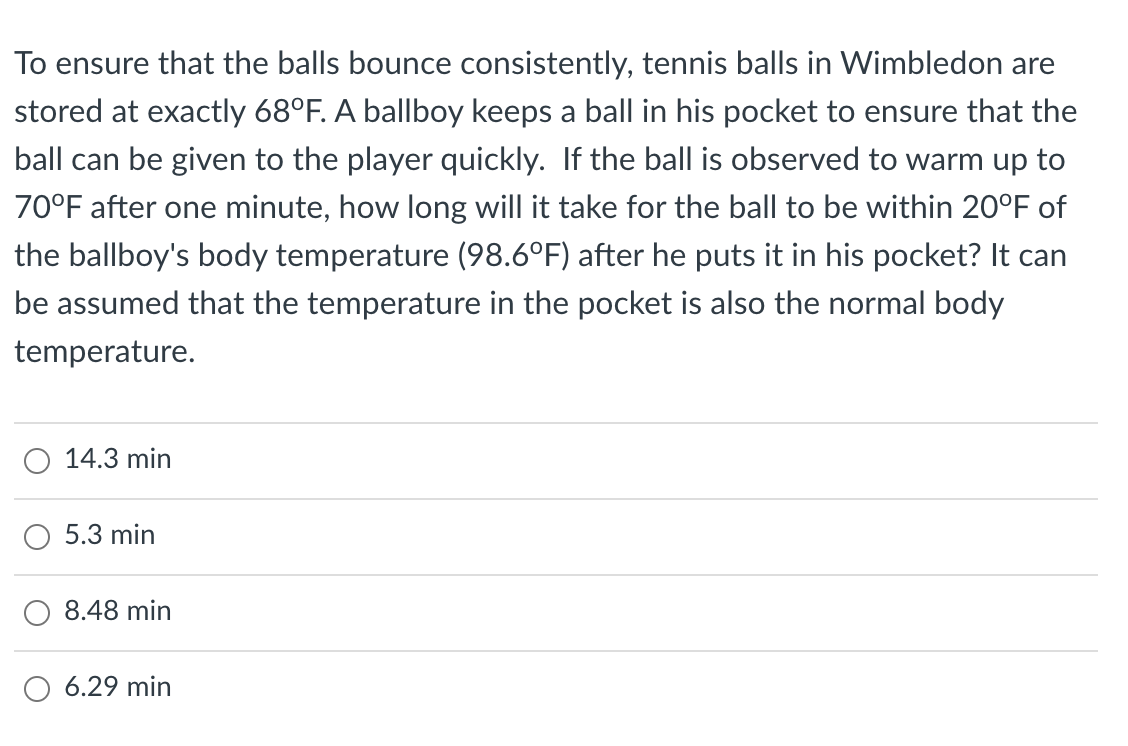 Solved To ensure that the balls bounce consistently, tennis | Chegg.com