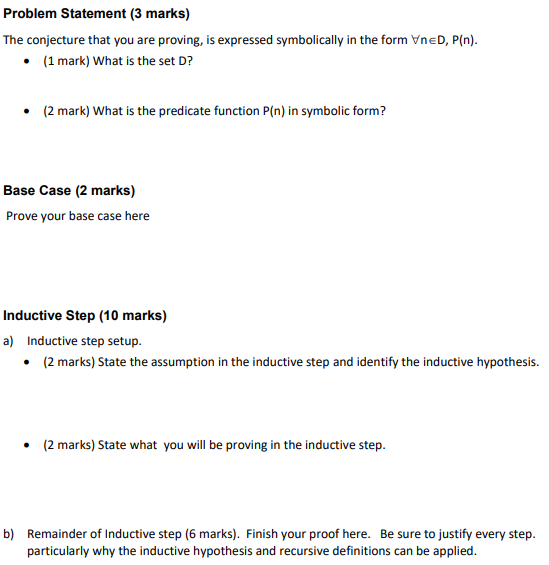 Solved Problem Statement (3 marks) The conjecture that you | Chegg.com