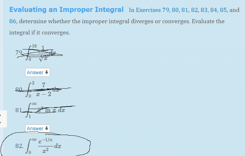 Solved Evaluating an Improper Integral In Exercises 79, 80, | Chegg.com