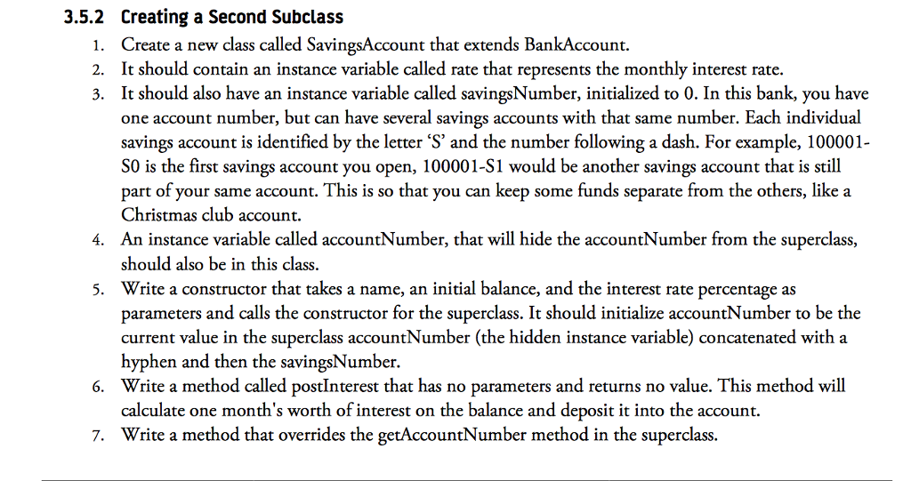 Solved In this exercise, you will be creating new classes | Chegg.com