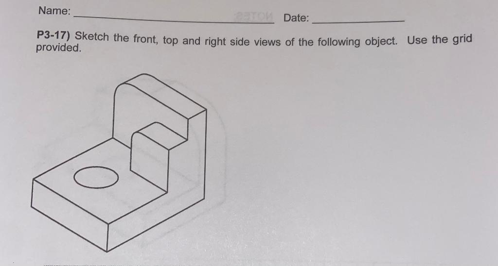 Solved Chapter 3 - Orthographic Projections Page 3-67 or | Chegg.com
