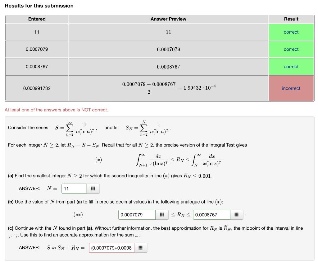 Solved Results for this submission At least one of the | Chegg.com