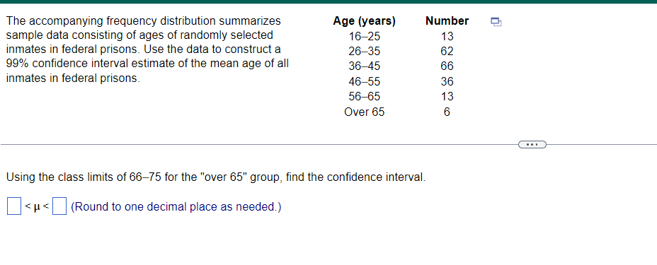 Solved The accompanying frequency distribution | Chegg.com
