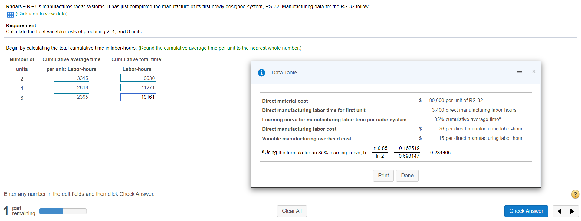 Solved Radars -R-Us manufactures radar systems. It has just | Chegg.com