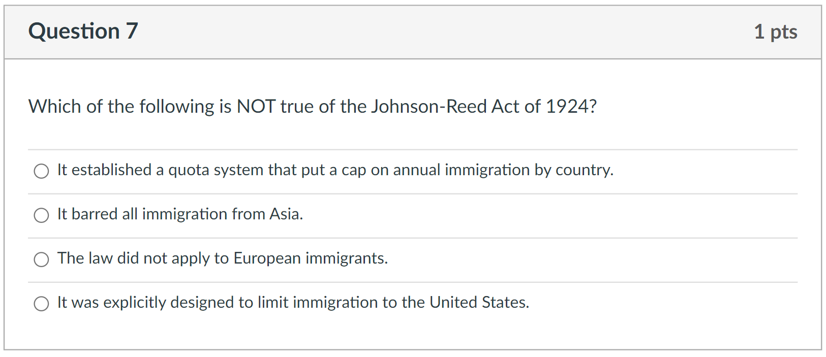 Which of the following is NOT true of the | Chegg.com