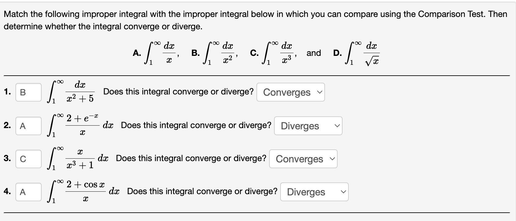 Solved Evaluate the integral or sow that it diverges. If | Chegg.com