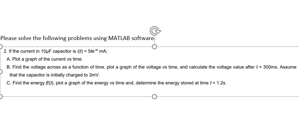Solved Please solve the following problems using MATLAB | Chegg.com