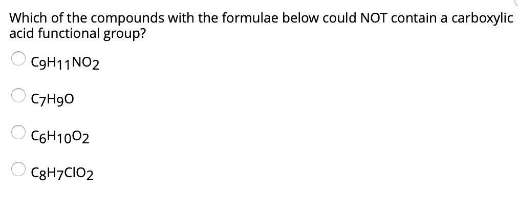 Solved Which of the compounds with the formulae below could | Chegg.com