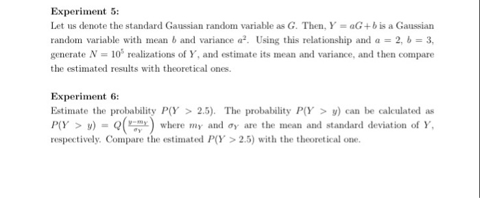 2 Gaussian Random Variable The Matlab Function