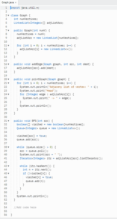 Solved 1. Graph 1 (25 points) - Implement a method that gets | Chegg.com