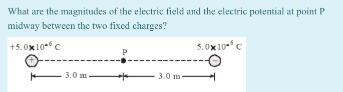 Solved What are the magnitudes of the electric field and the | Chegg.com
