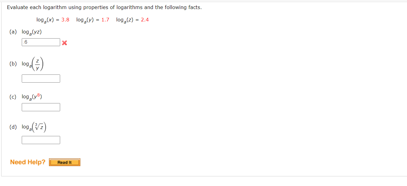 Solved Evaluate each logarithm using properties of | Chegg.com
