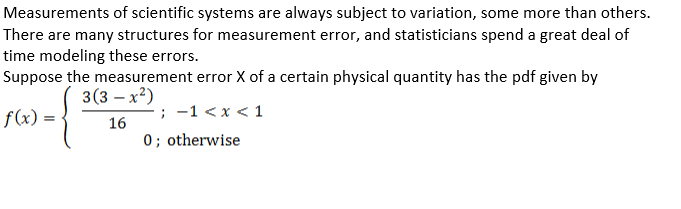 Solved Measurements of scientific systems are always subject | Chegg.com