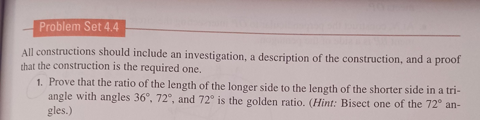 Solved All constructions should include an investigation, a | Chegg.com