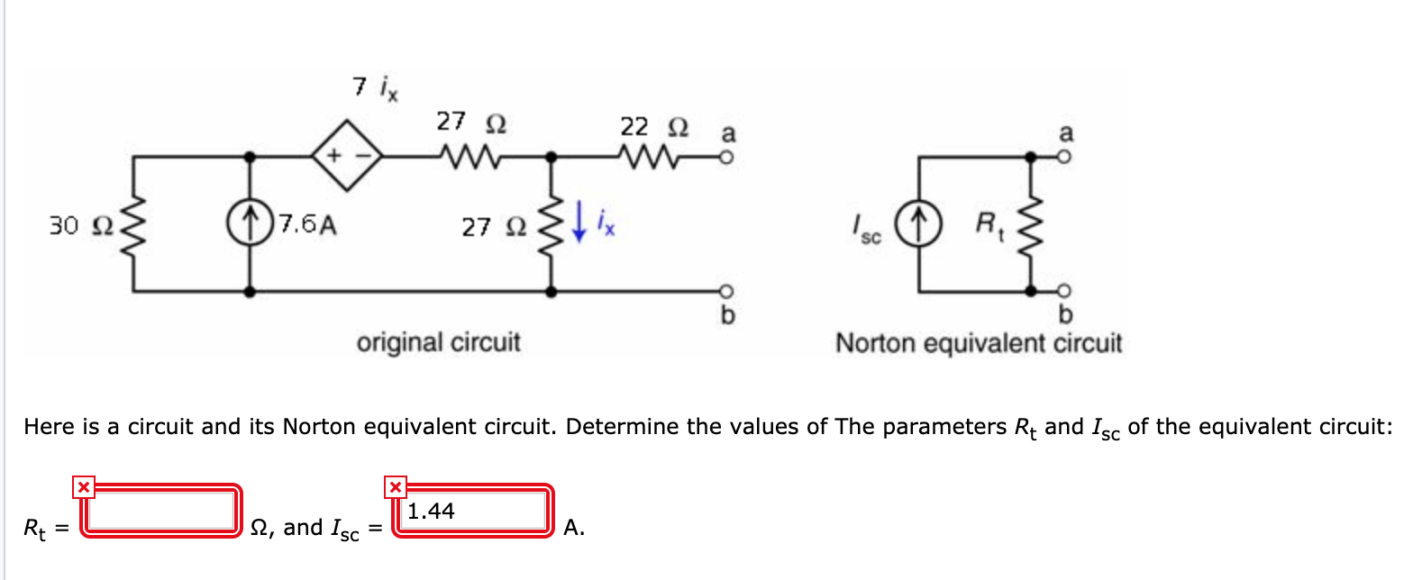Solved 27 2 22 22 a O 1 300} 0 7.5A 27 23 x Isc © R S oo | Chegg.com