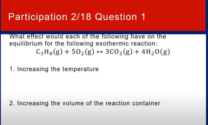 Solved Participation 2/18 Question 1 What effect would each | Chegg.com