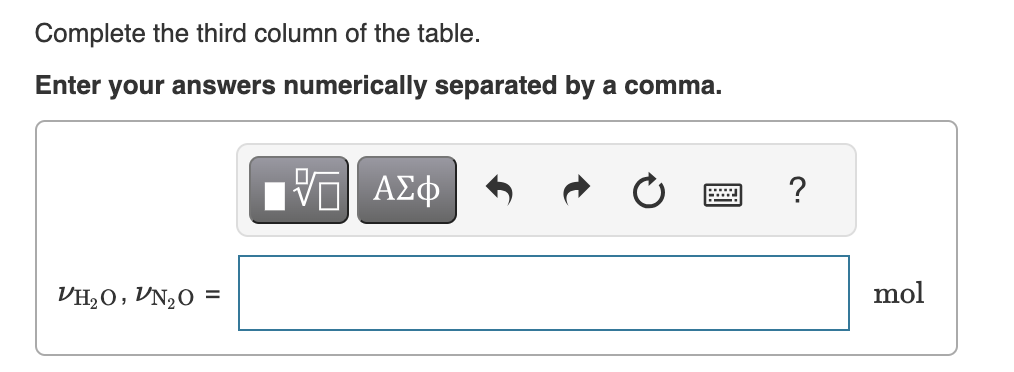 Solved Complete the table: Complete the second column of | Chegg.com
