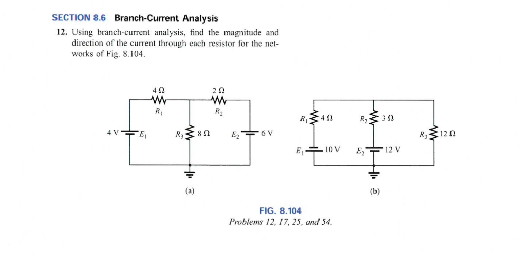 Solved SECTION 8.6 Branch-Current Analysis 12. Using | Chegg.com