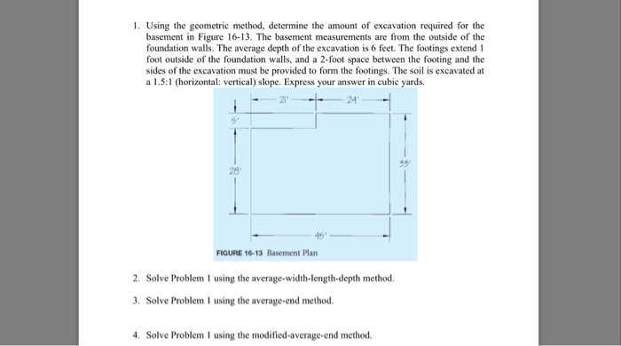 Solved 1. Using the geometric method, determine the amount | Chegg.com