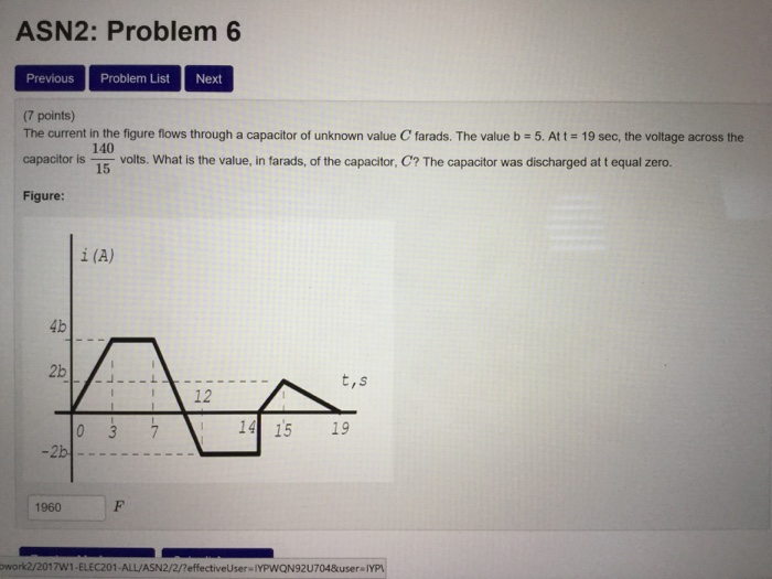 Solved ASN2: Problem 6 Previous Problem ListNext (7 points) | Chegg.com