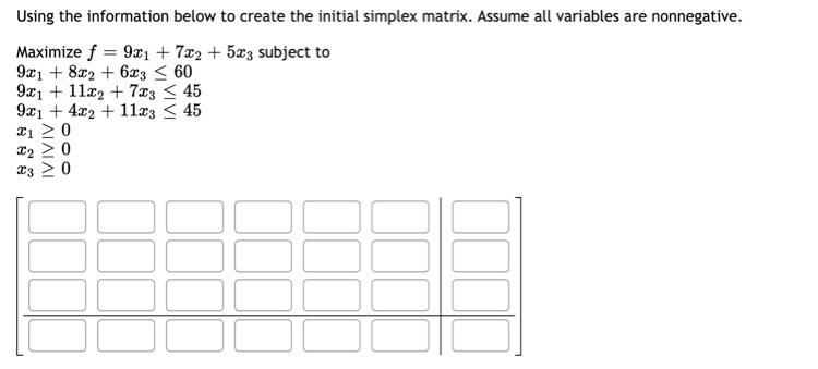 Solved Using the information below to create the initial | Chegg.com