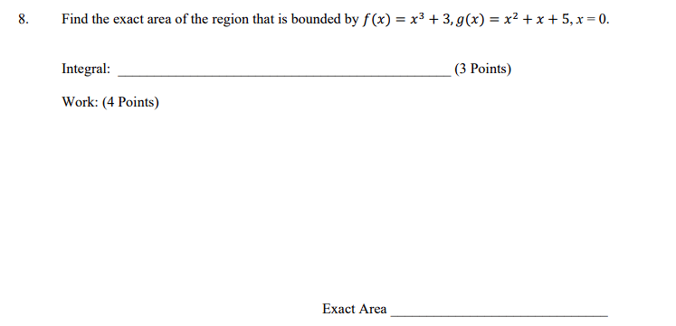 Solved Find the exact area of the region that is bounded by | Chegg.com