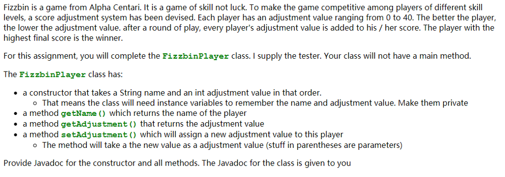 Solved Fizzbin is a game from Alpha Centari. It is a game of | Chegg.com