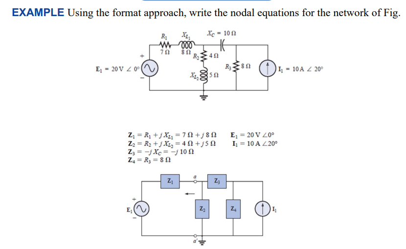 Solved EXAMPLE Using the format approach, write the nodal | Chegg.com
