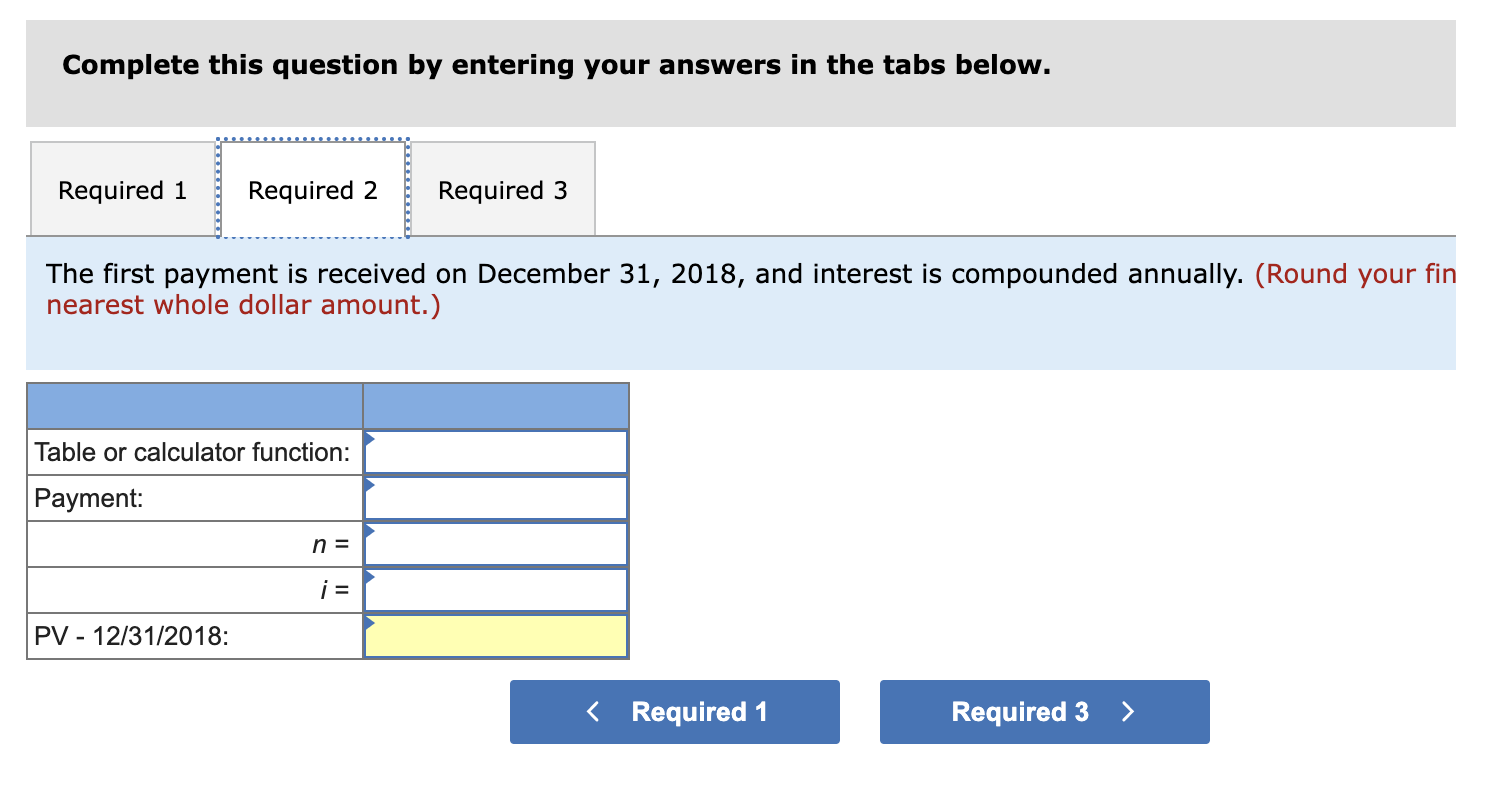 Using the appropriate present value table and | Chegg.com