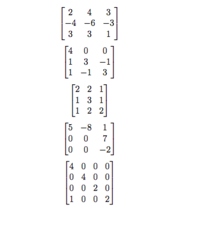 Solved 17. Diagonalize each of the following matrices, when | Chegg.com