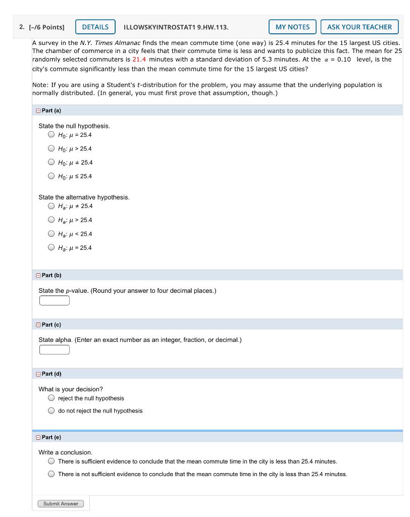 Solved 2. [-16 Points] DETAILS ILLOWSKYINTROSTAT1 9.HW.113. | Chegg.com