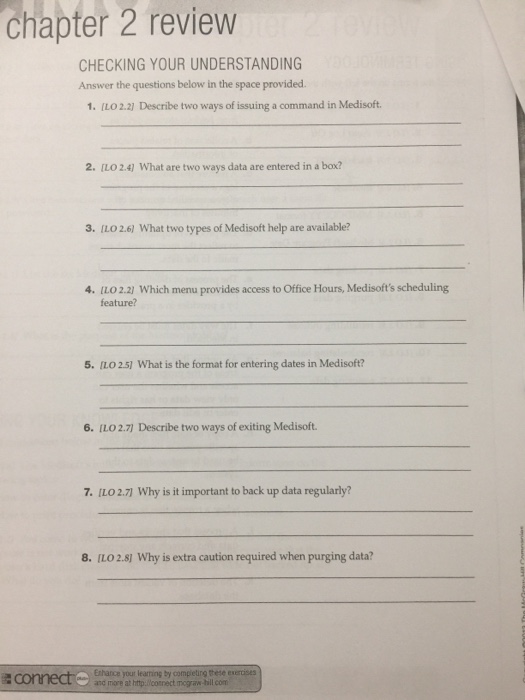 Solved chapter 2 review CHECKING YOUR UNDERSTANDING Answer | Chegg.com