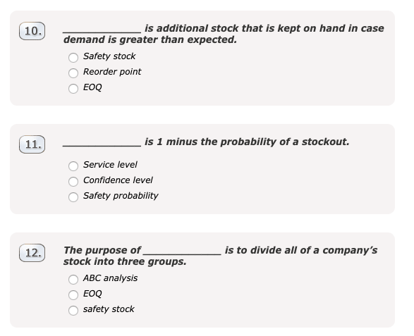 Solved 7. For both the basic EOQ and EPQ models, the average | Chegg.com