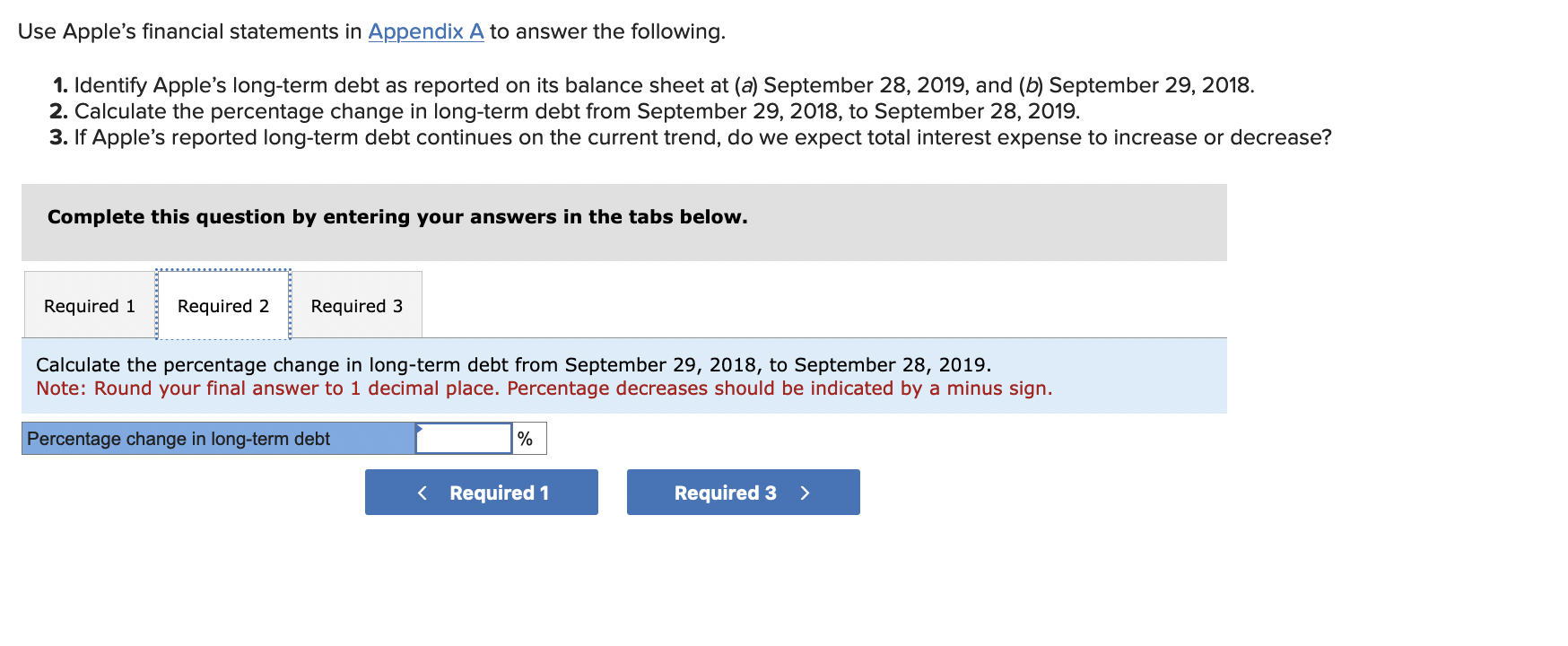 Solved Use Apple's financial statements in Appendix A to | Chegg.com
