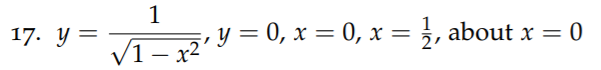 Solved Set up an integral to calculate the volume swept out | Chegg.com