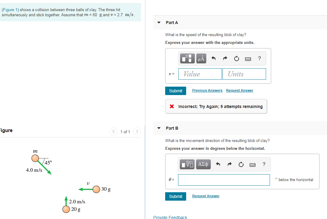 Solved (Figure 1) shows a collision between three balls of | Chegg.com