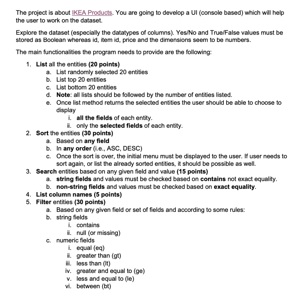 Solved 1. List all the entities ( 20 points) a. List | Chegg.com