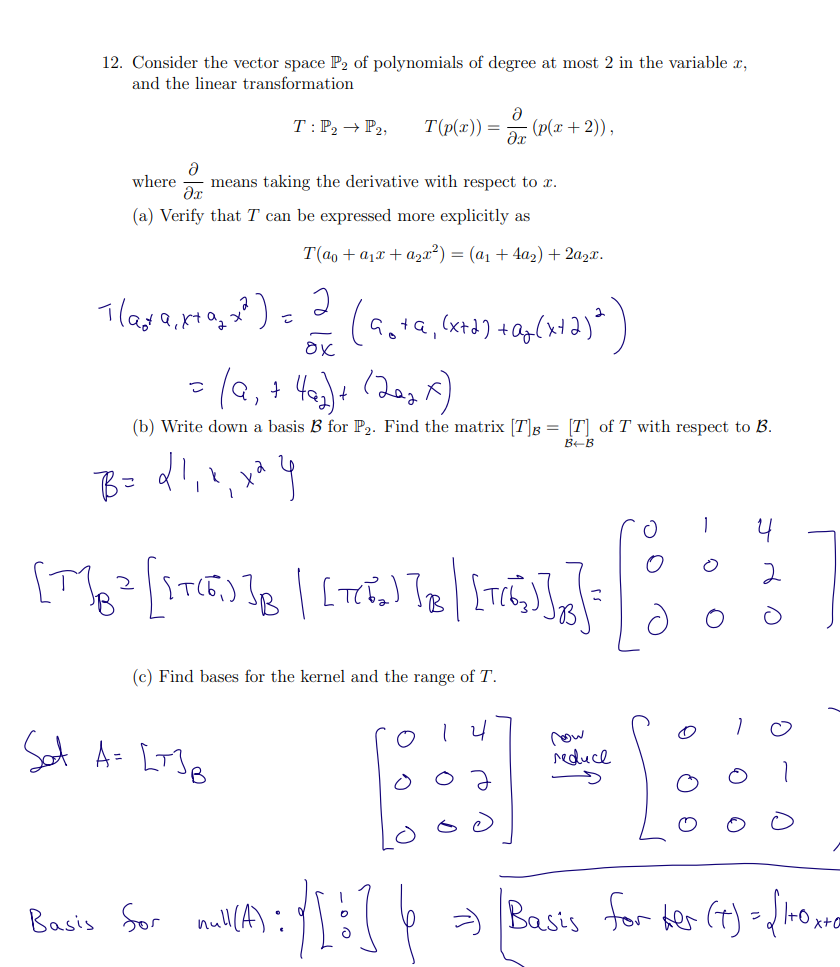 Solved Consider the vector space P2 of ﻿polynomials of | Chegg.com