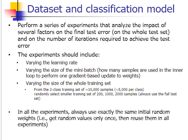 Solved - Implement and test: - Linear classifier with | Chegg.com