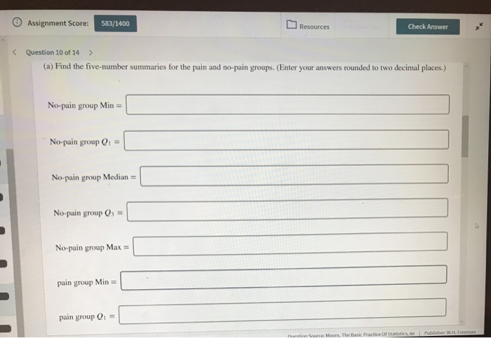 Solved Assignment Score: 583/1400 Resources Check Answer | Chegg.com